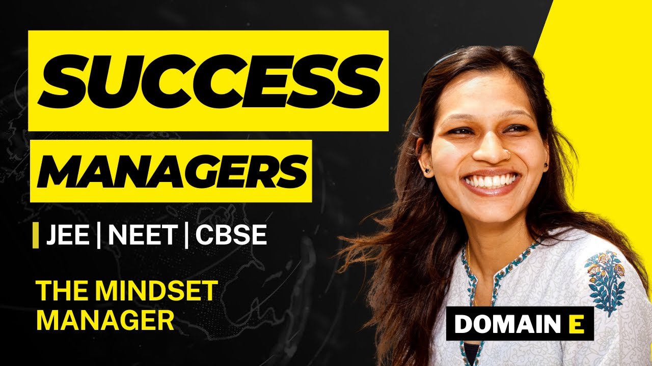 Mindset Manager for JEE | NEET | CBSE - YouTube