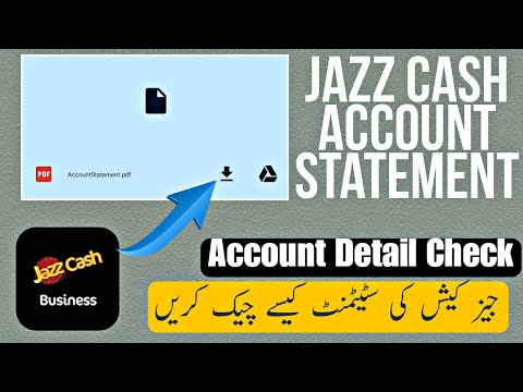 Download JazzCash account Statement Via Jazzcash App |Jazzcash Transition History Kaise Check Karain