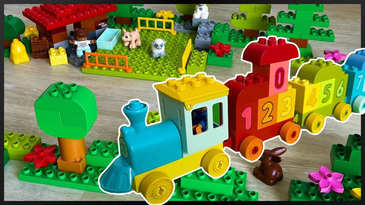 Lego Duplo Story Number Train - Station | Fire Truck, Motorbike, Trains ...