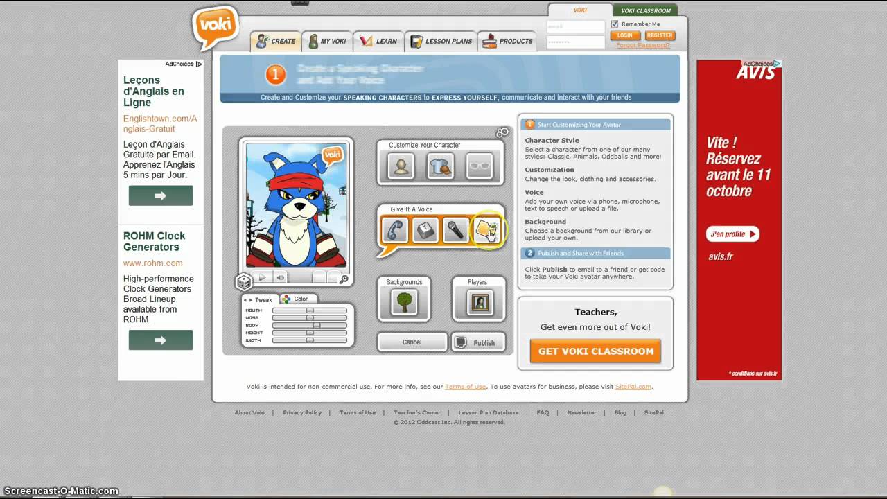 How to use a Voki - YouTube