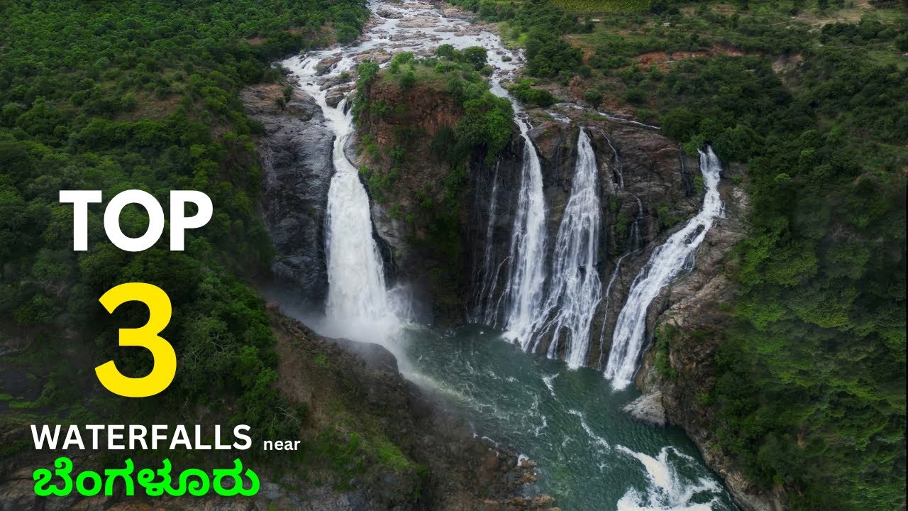 TOP 3 WATERFALLS near BENGALURU - SHIVANASAMUDRA - GAGANACHUKKI ...