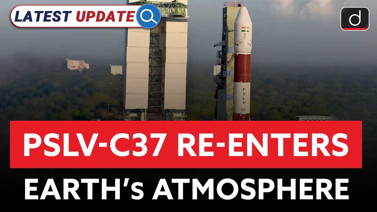 PSLV-C37 Re-enters Earth’s Atmosphere | ISRO | Latest Update | Drishti ...