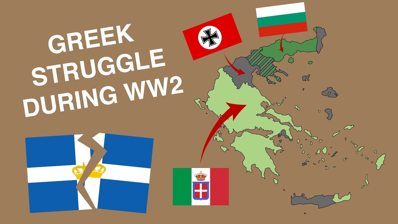 Greece's Border During WW2 and After Map - YouTube