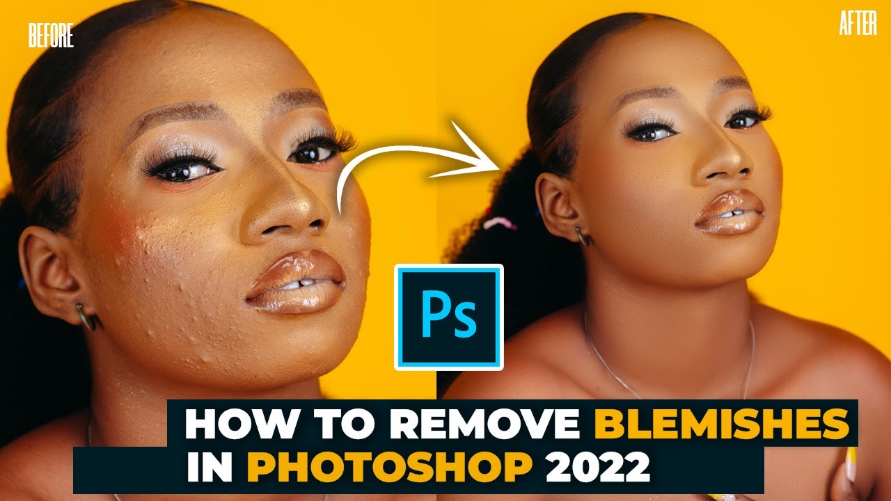 How to remove blemishes in photoshop 2022 - YouTube