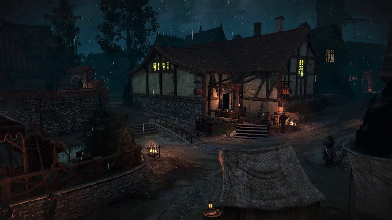 Charm of Oxenfurt | Night | Ambience | Atmosphere | Live The Moment ...