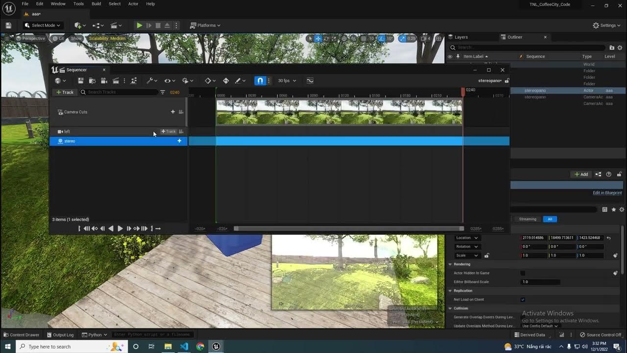 how to render 360 unreal 5 lumen video part 3 : Stereo image - YouTube