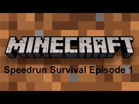 Minecraft Speedrun Survival (S1|E1) - YouTube