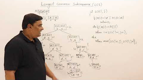 "4.9 Longest Common Subsequence (LCS) - Recursion and Dynamic Programming" (Abdul Bari ...