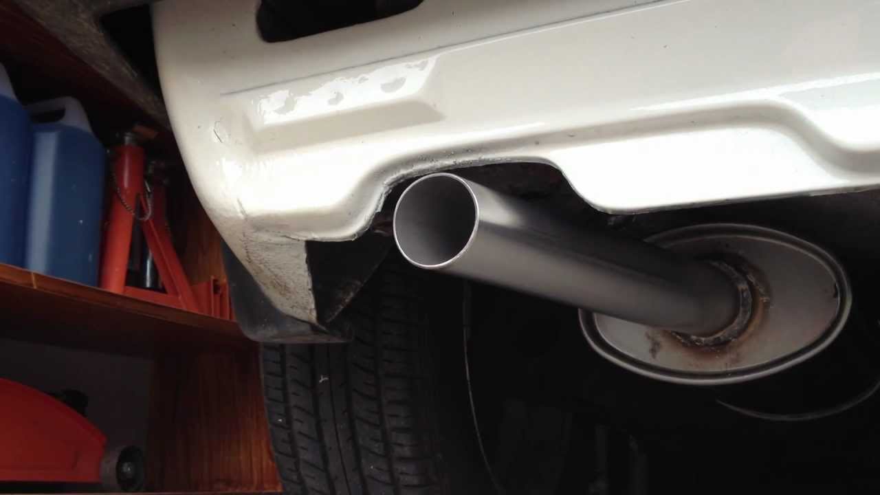 Golf mk2 1.3 with powerflow backbox. - YouTube