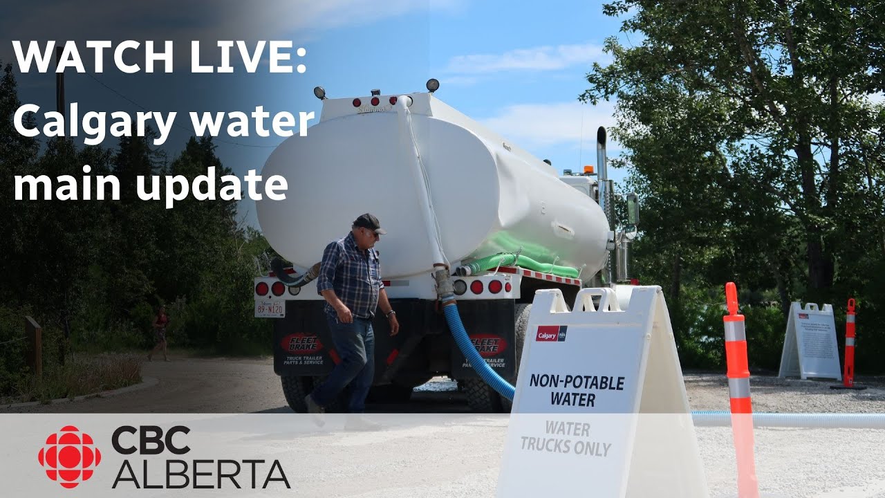 Calgary officials provide update on water main break - June 25 - YouTube