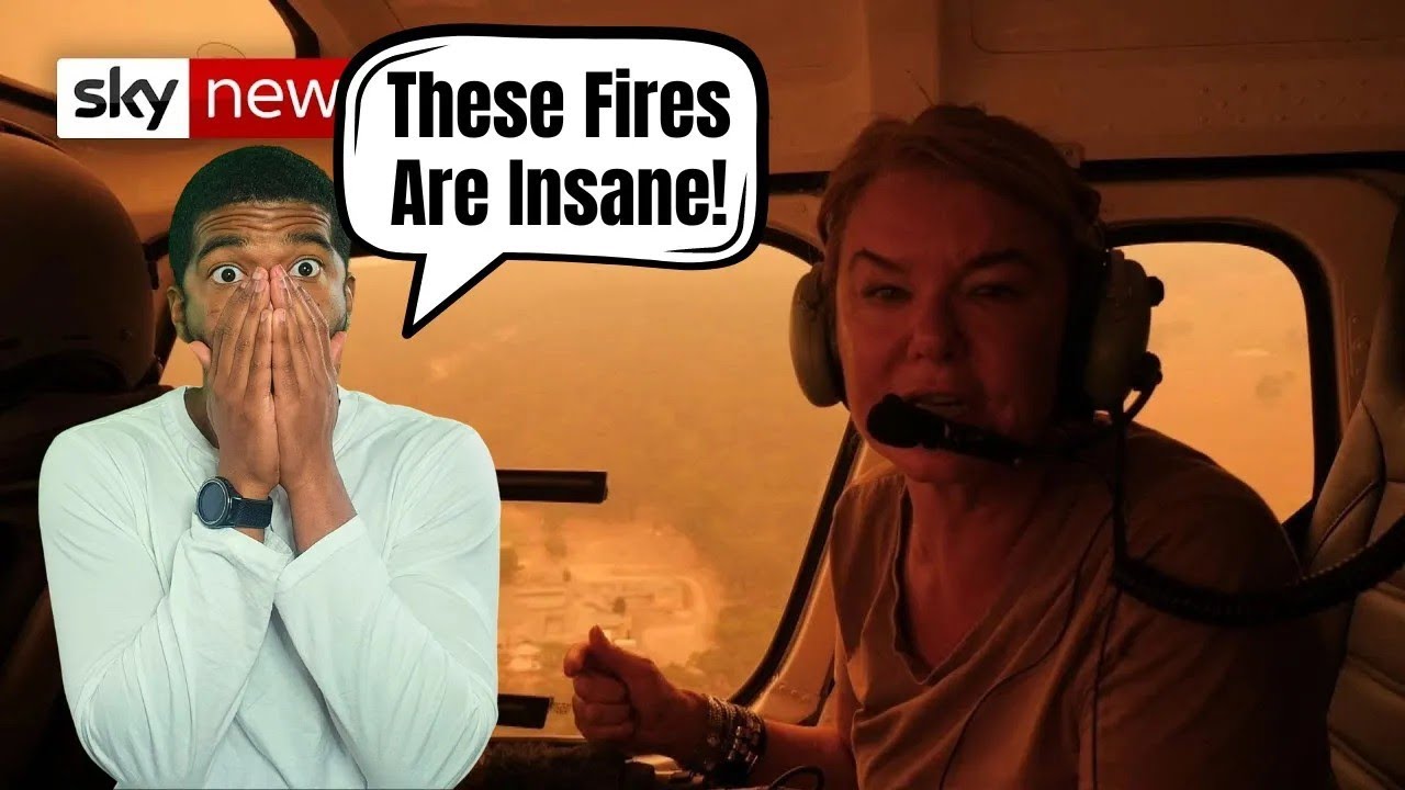 AMERICAN REACTS TO Flying Through Australia's Bushfires - YouTube