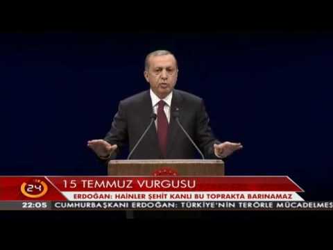 Cumhurbaşkanı Erdoğan: Hainler şehit kanlı bu topraklarda barınamaz!
