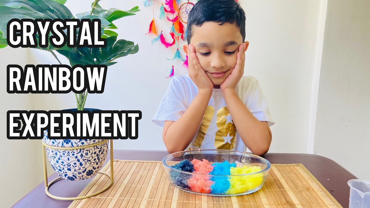 Crystal Rainbow Experiment 🌈 | simple science experiments | Omar Fateen ...