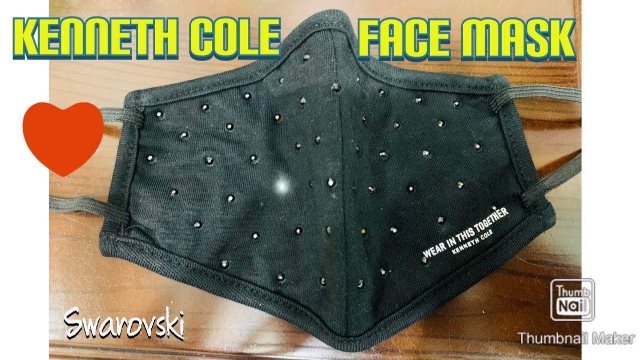 Kenneth Cole Swarovski Face Mask 😷 review - YouTube