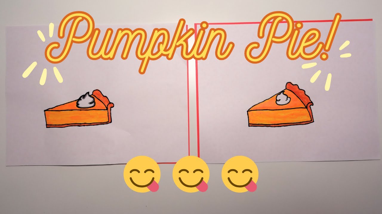 How to draw Pumpkin Pie! - YouTube
