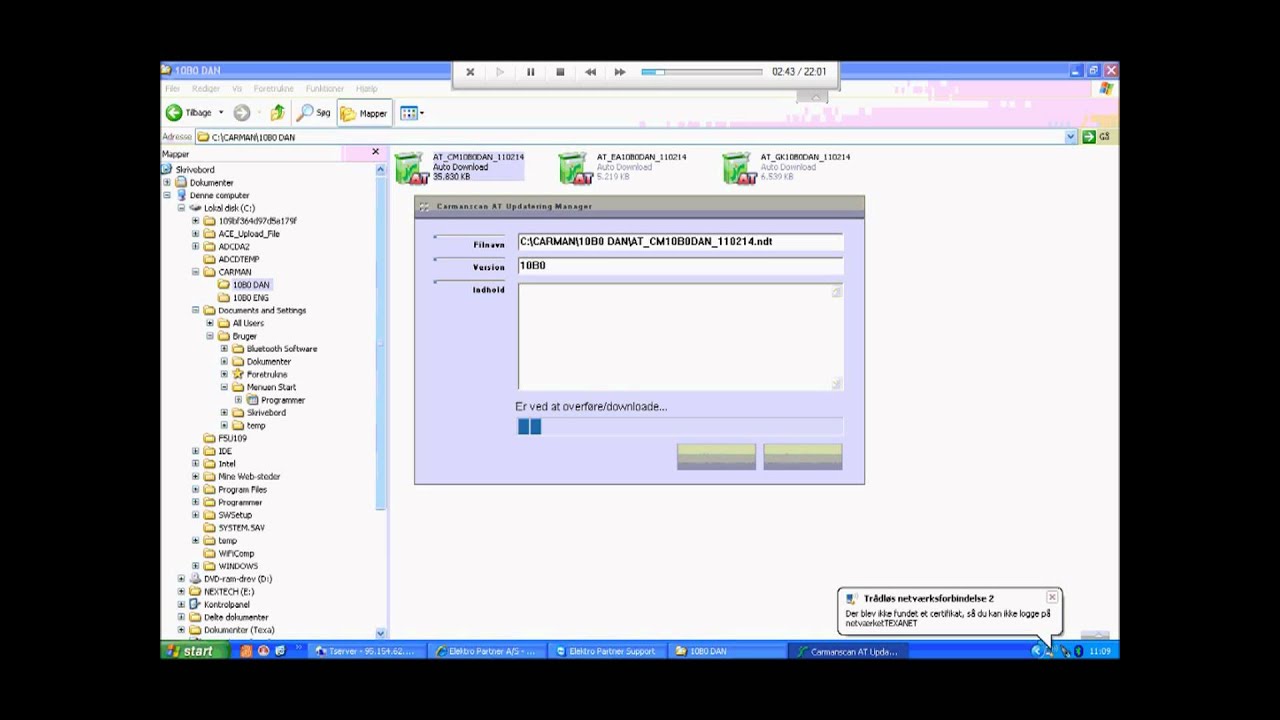 Demo - Opdatering af Carman Scan AT - YouTube
