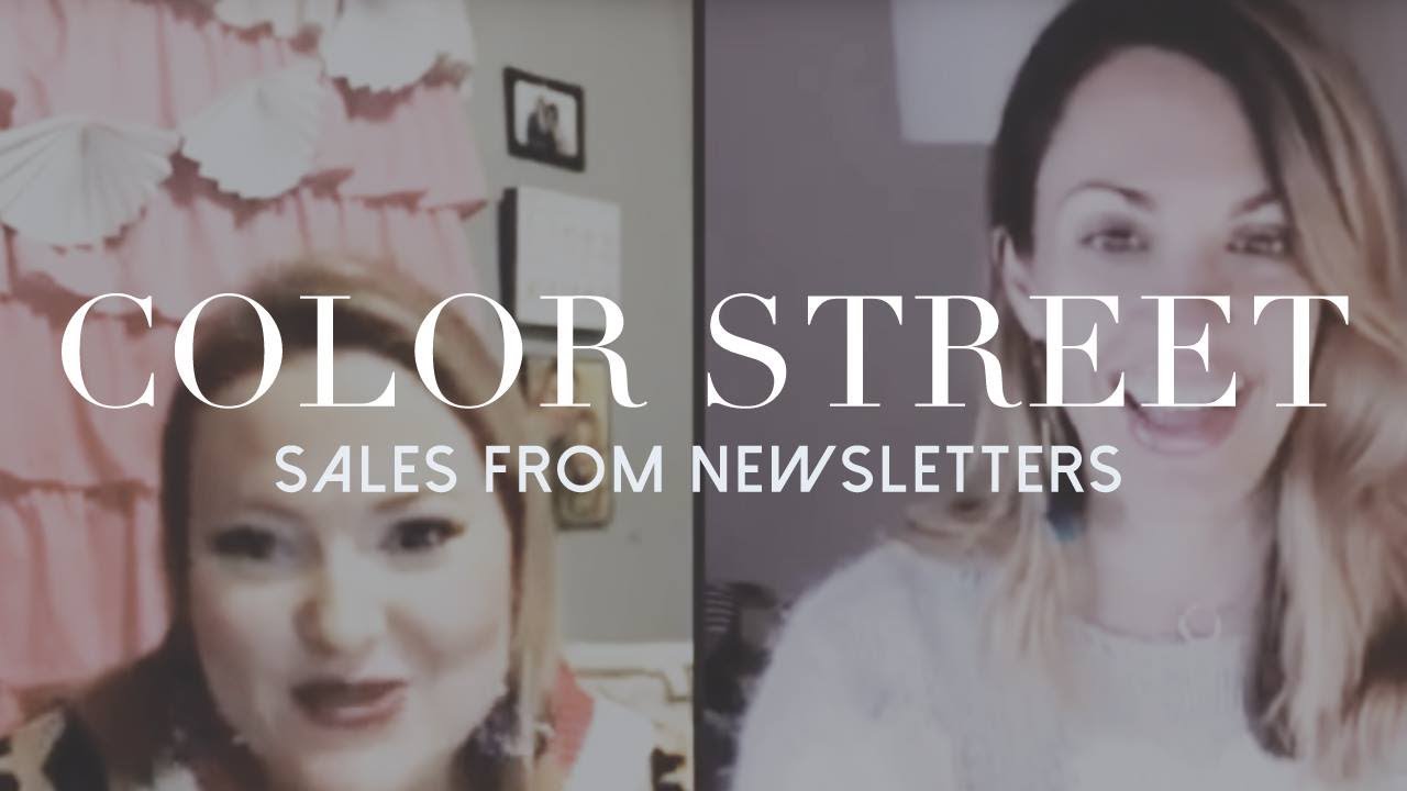 How to Get Color Street SALES from Newsletters - YouTube