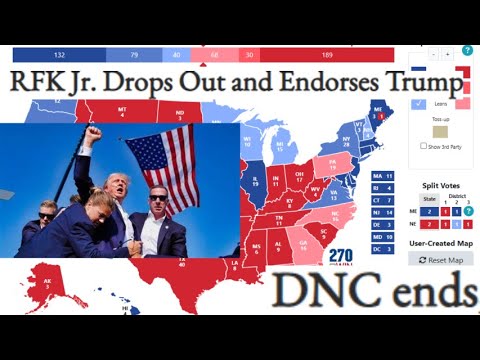 RFK JR Drop Out, DNC ends, Major Map Update - YouTube