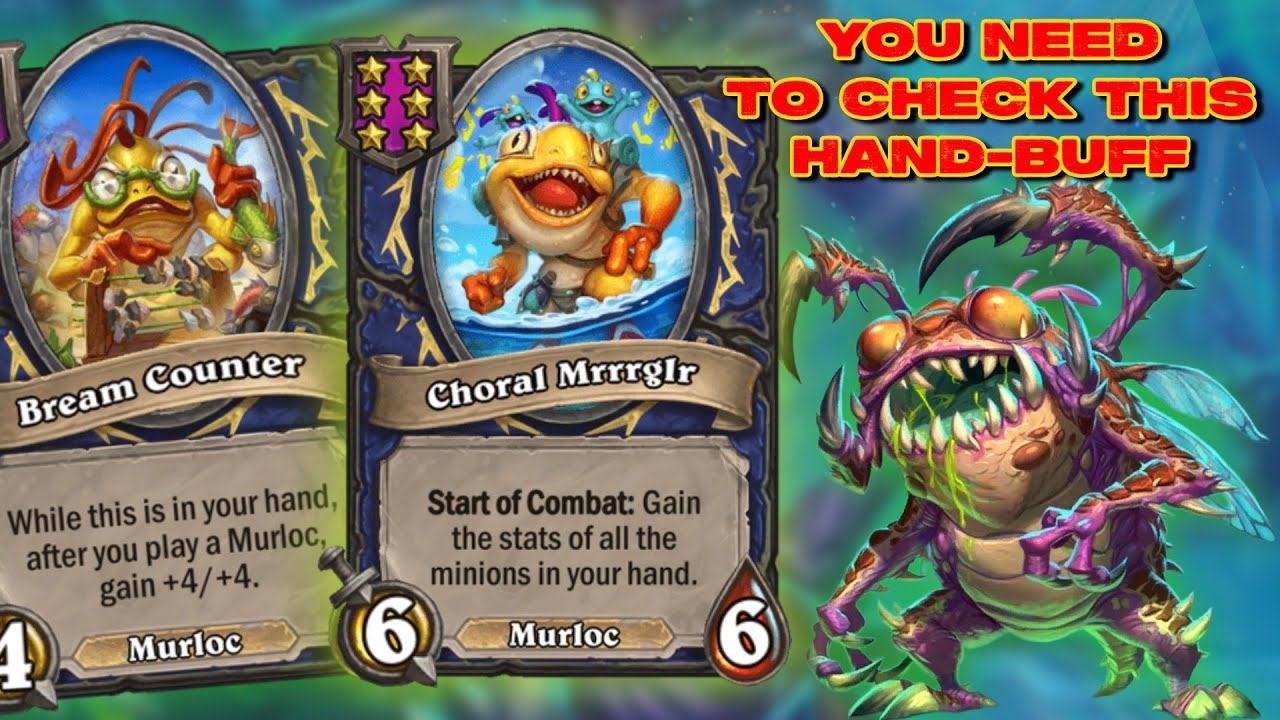 GOOD old Flurgl HAND-BUFF Murlocs!!! | Hearthstone Battlegrounds - YouTube