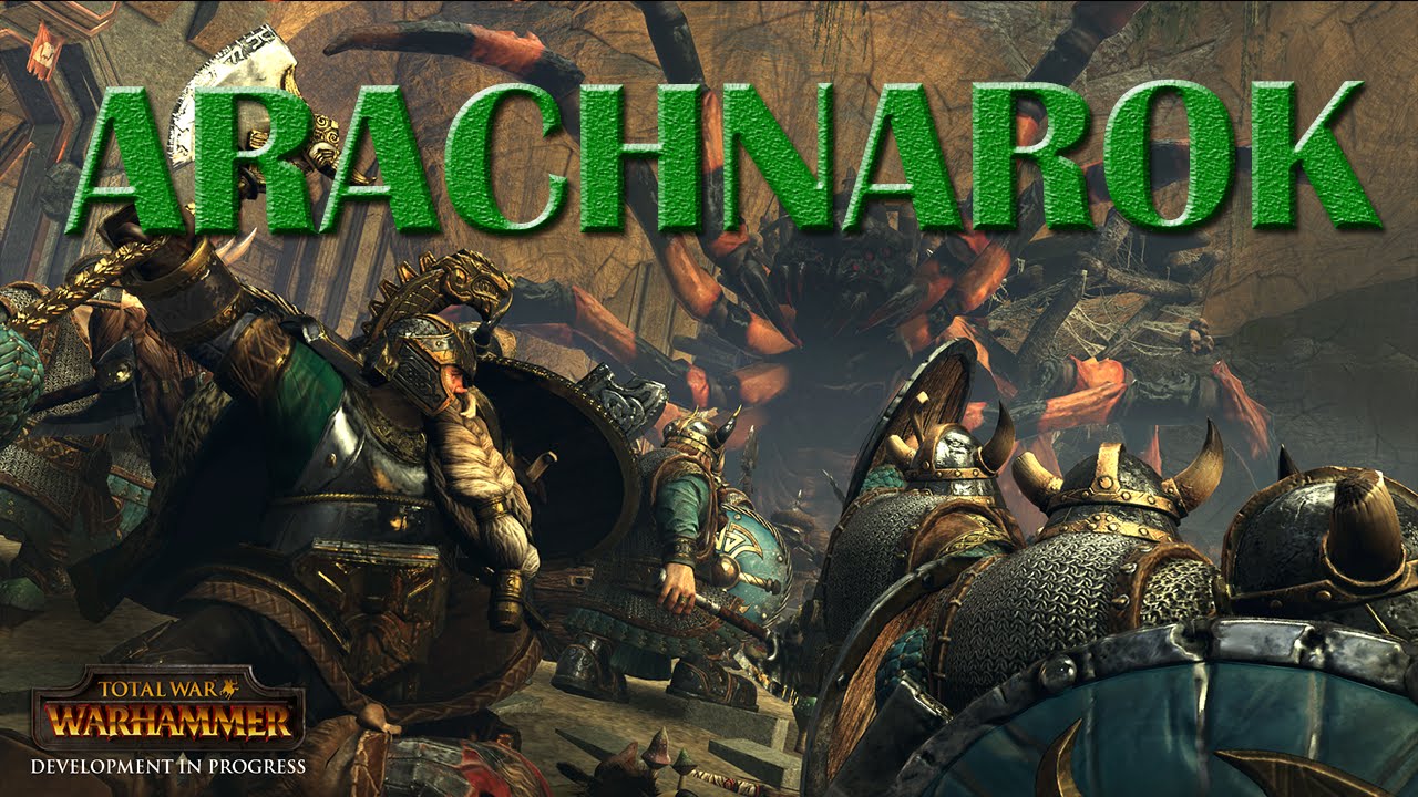 Total War: Warhammer Orcs and Goblins - Lore - Arachnarok Spider - YouTube
