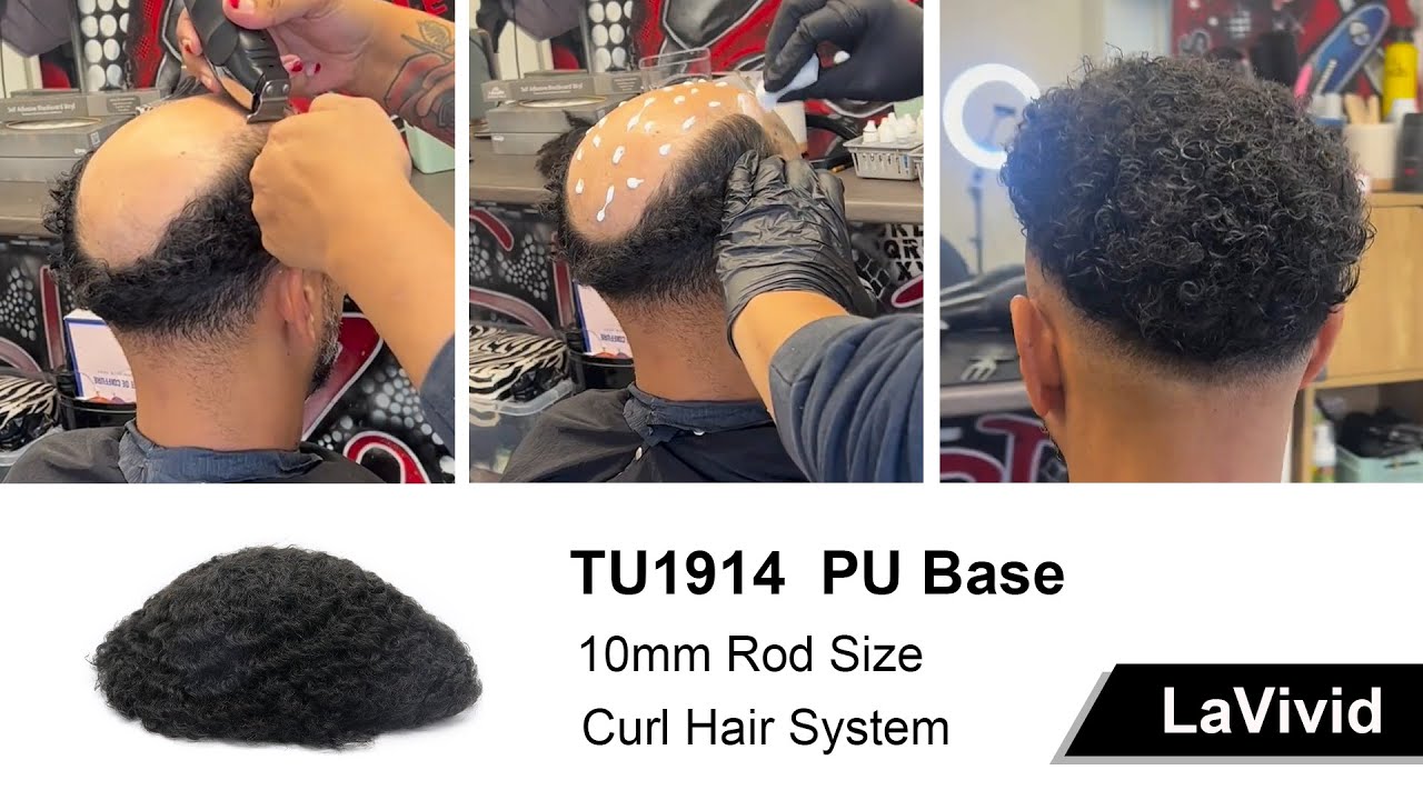 10mm Rod Size Curl Hair System | Lace and PU Base | Lavivid Hair System ...