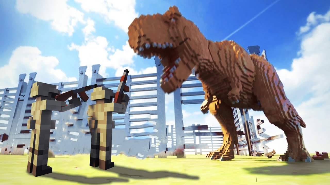 Realistic T REX Dinosaur Destruction 😱 Teardown - YouTube