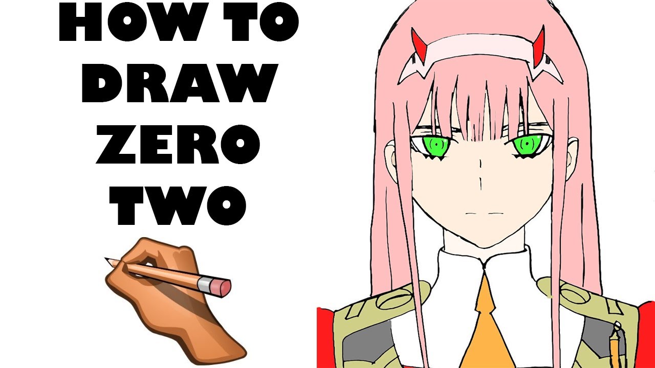 HOW TO DRAW ZERO TWO STEP BY STEP - YouTube