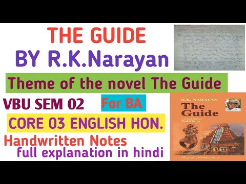 The Guide By R.k.Narayan Summary and theme "The Guide Novel" VBU SEM ...