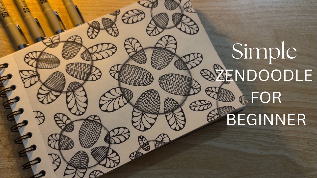 Simple Zendoodle Idea for Beginners - YouTube