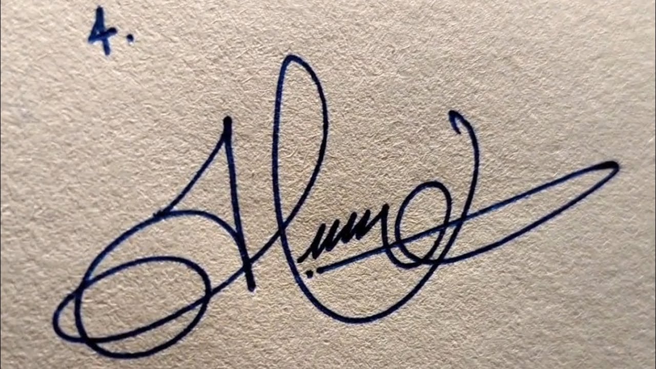 Dramatic 'H' Name Signature Styles 🔥 | Aesthetic Signature Ideas for H ...