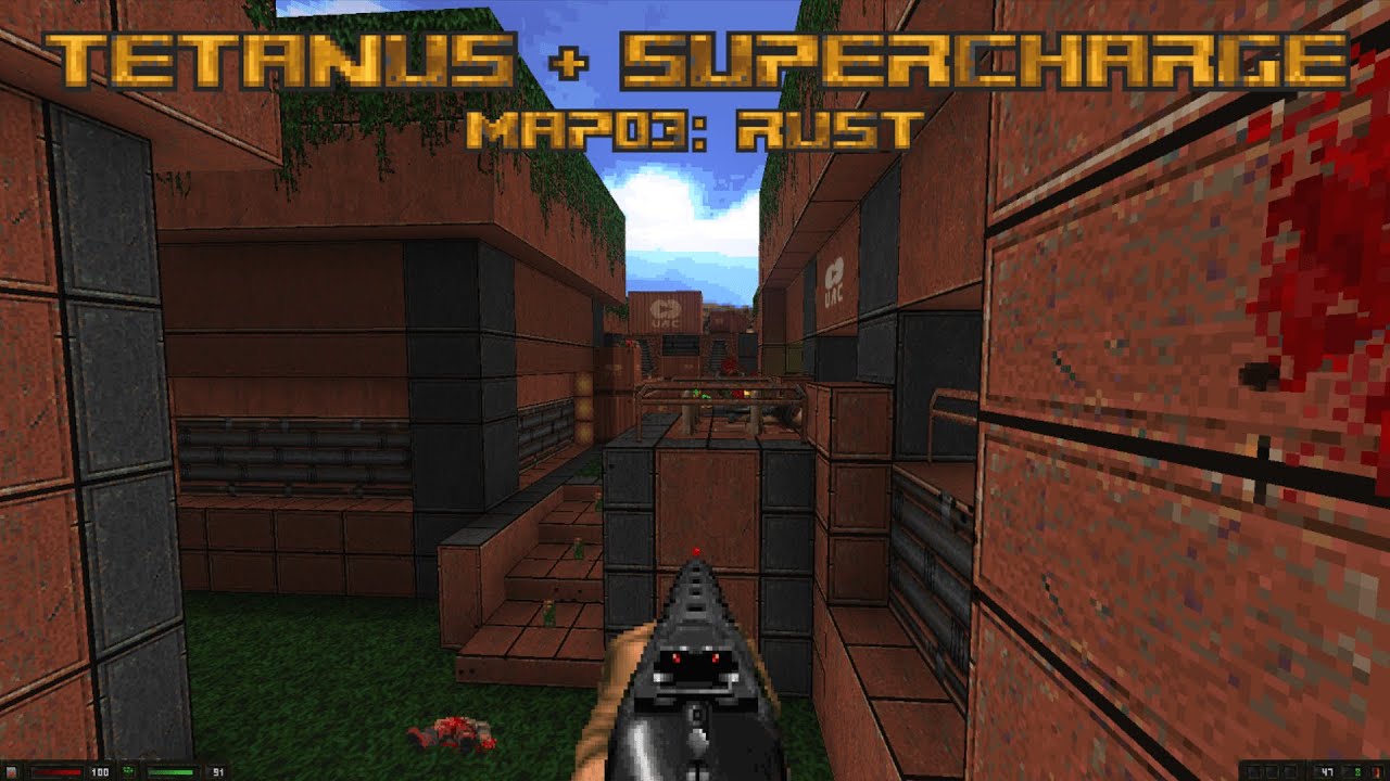 Doom 2 | Tetanus + Supercharge, map03: Rust - YouTube