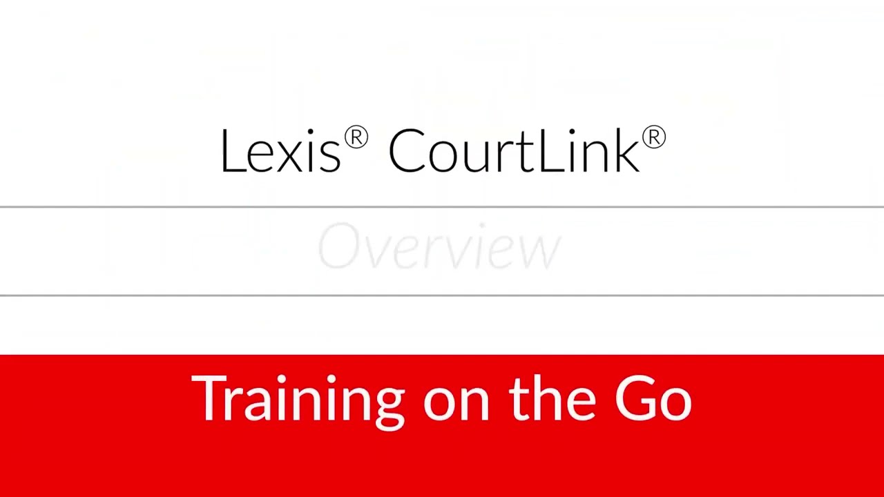 LexisNexis_ Court Link 사용법 - YouTube