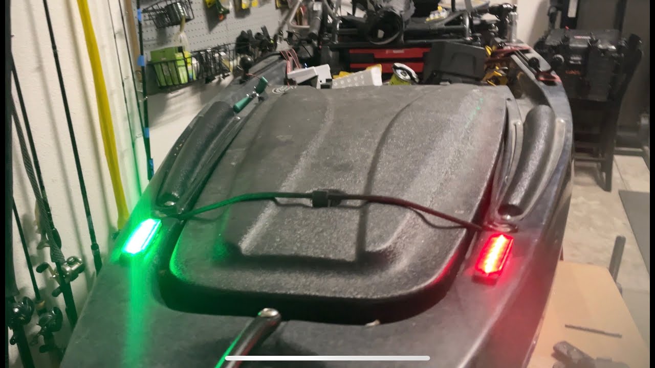 Late night rigging: Native Titan Navigation lights - YouTube