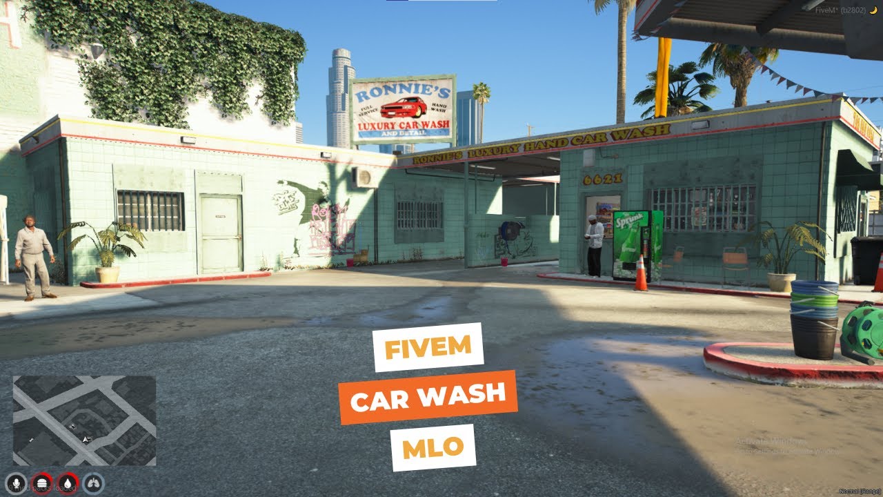 Fivem car wash mlo | Interior & map for Roleplay | FiveM mlo shop - YouTube