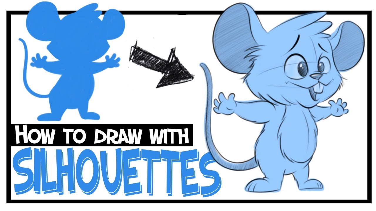 How to Draw With Silhouettes: Cartooning 101 #14 - YouTube