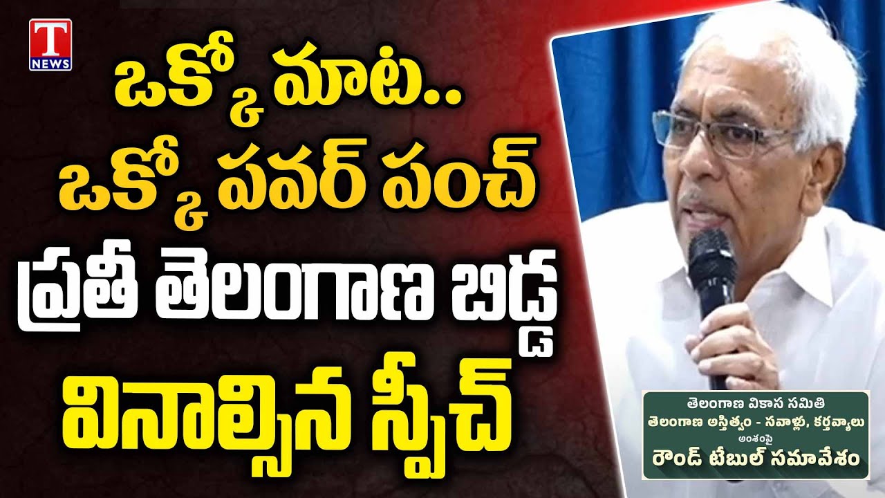 Nandini Sidda Reddy Power Speech On Telangana Emotions | Fire on Andhra ...