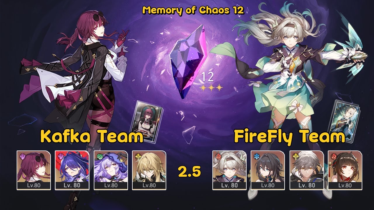 Kafka Team & Firefly Team ลุยย Memory of Chaos 12 สู้กับหมาป่าเดียวดาย ...