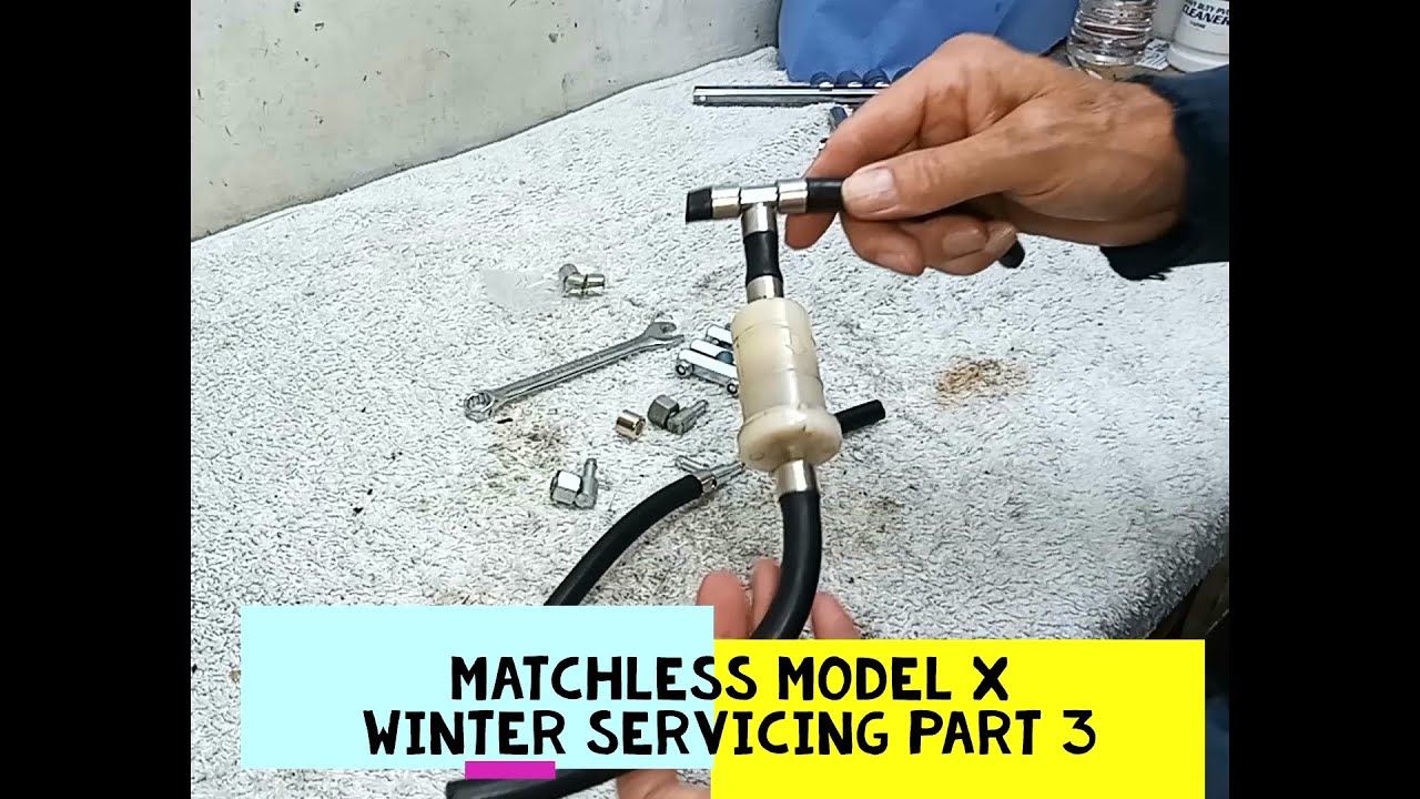 Matchless Model X: Petrol Pipe Fitted and Fuel Taps Mended - YouTube