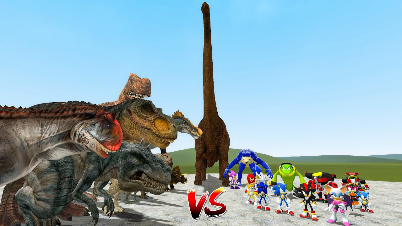 All Poppy Playtime Chapter 3 Vs All Dinosaur T Rex In Garry's Mod - YouTube