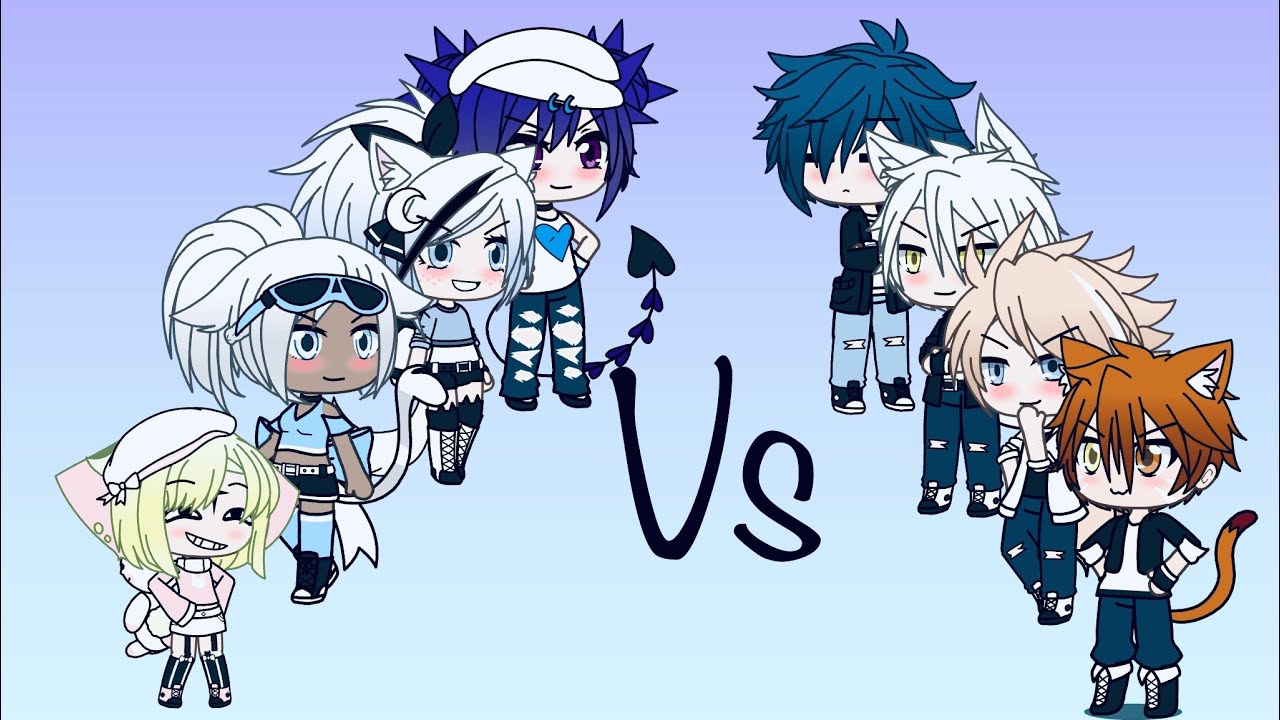 How war start / girls VS boys singing battle (gacha life) - YouTube
