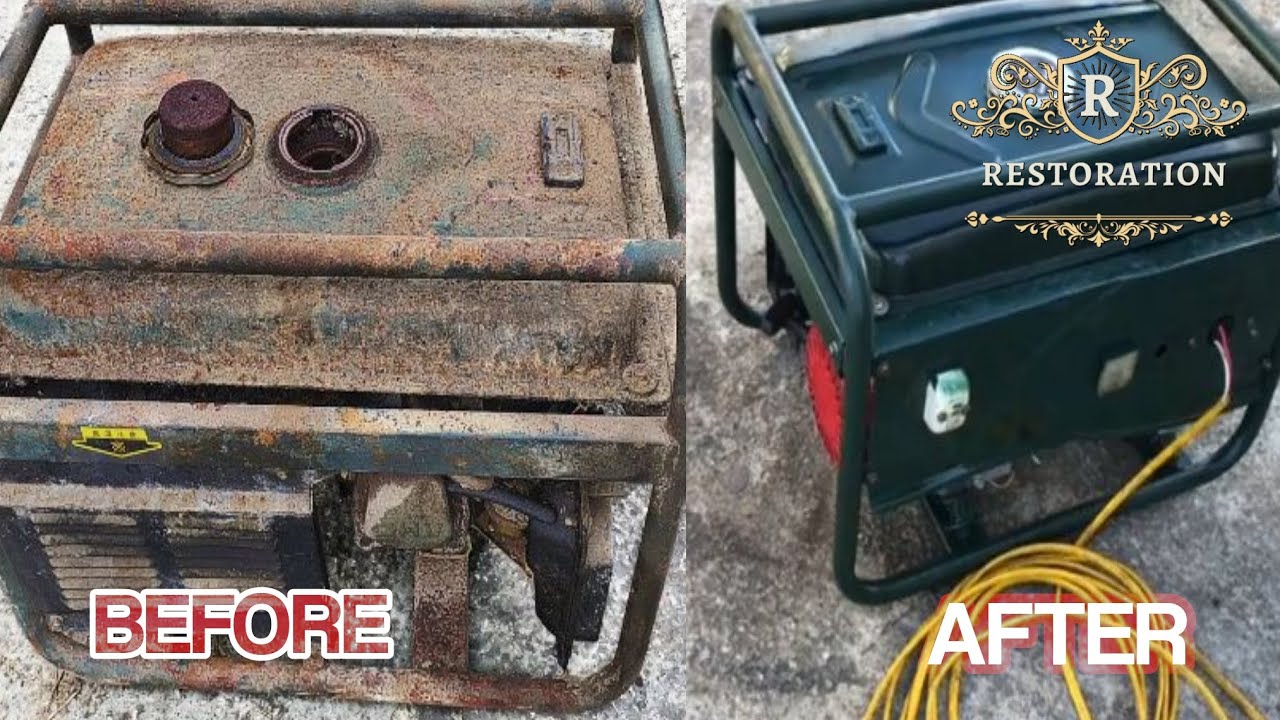 Industrial Generator Diesel Engine Restoration - Full Restoration - YouTube