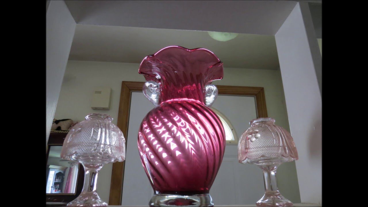 My beautiful antique and vintage colored glassware - YouTube