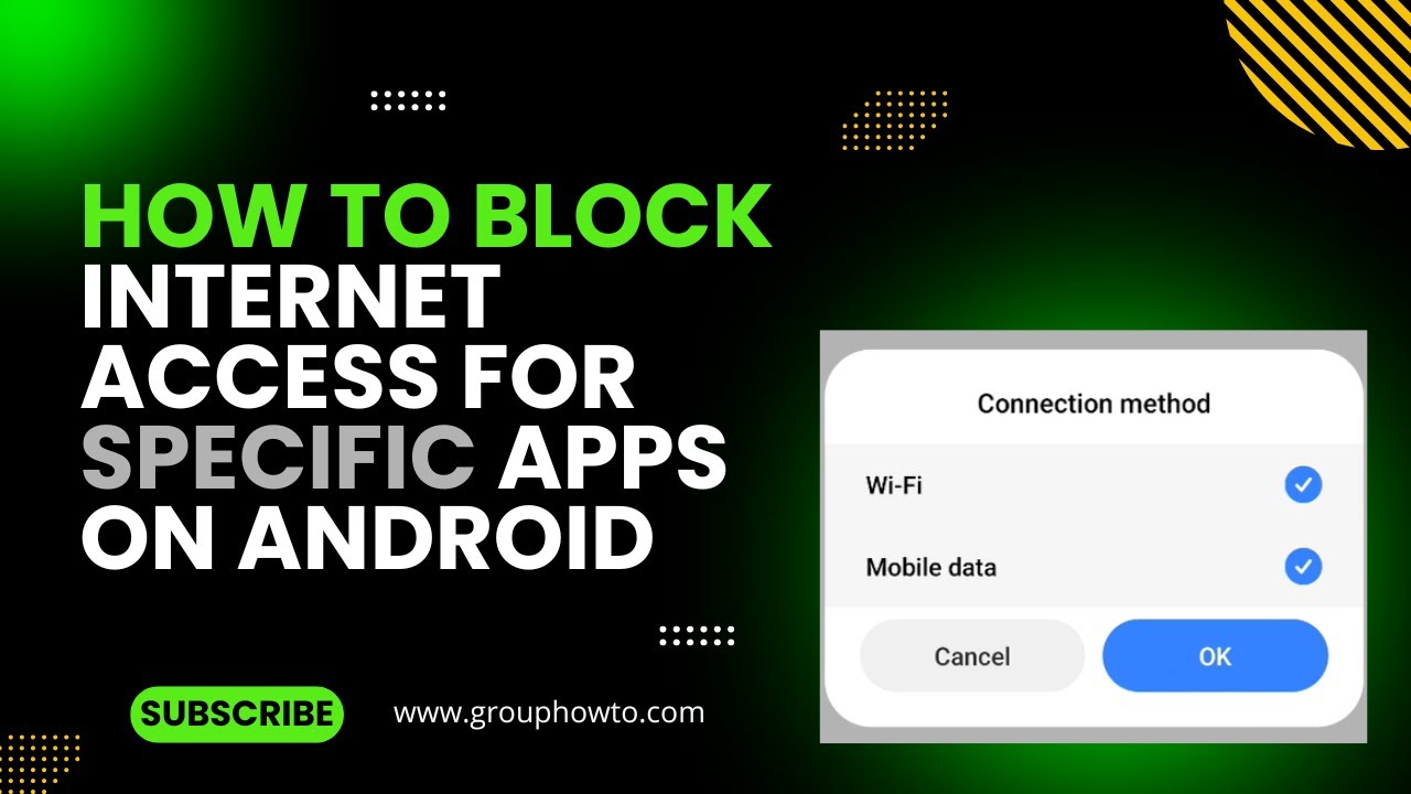 How to Remove Network Permissions for a Specific App in Android? - YouTube