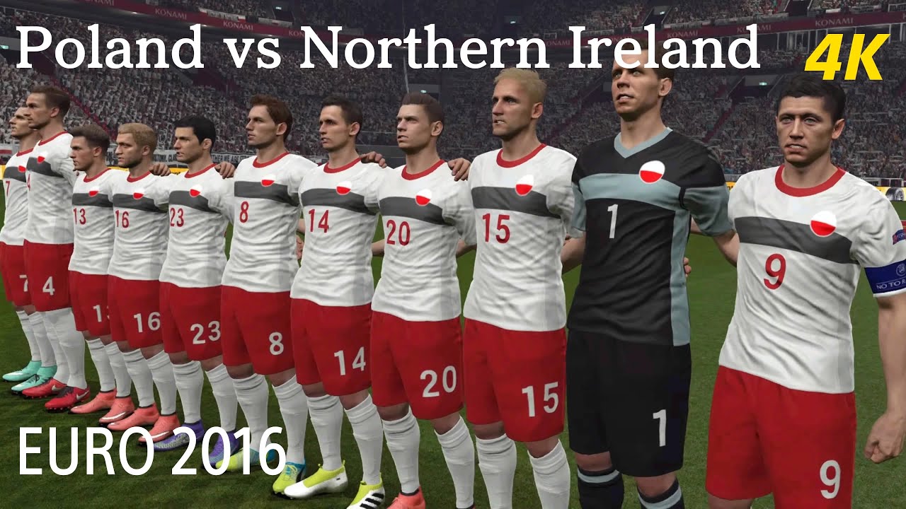 PES 2016 Gameplay [PS5 4K] UEFA EURO 2016-Poland vs Northern Ireland ...