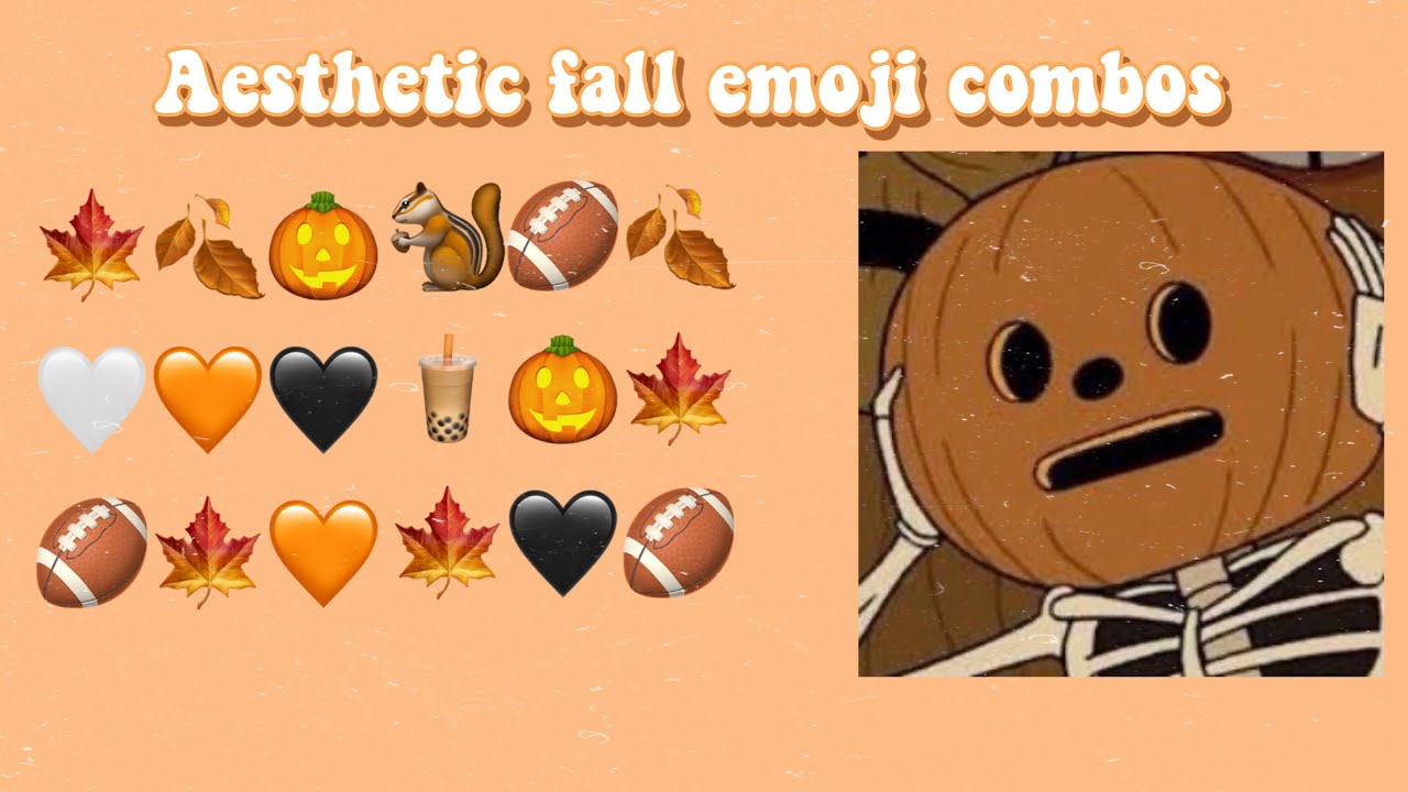 Aesthetic fall emoji combos - YouTube