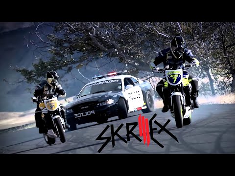 Skrillex - Breakn' A Sweat / Motorcycle vs. Car Drift Battle 2 -MUSICVIDEO-