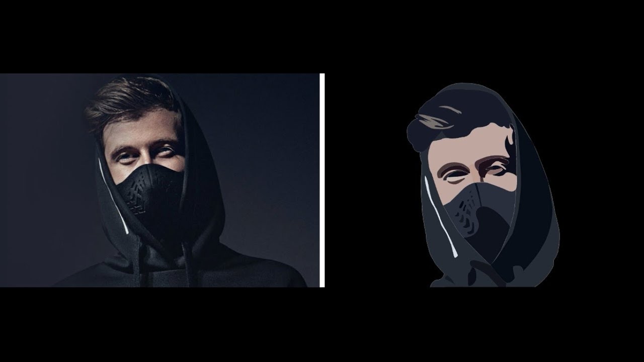 Alan Walker Vector Portrait Adobe Illustrator Timelapse Litartist Youtube