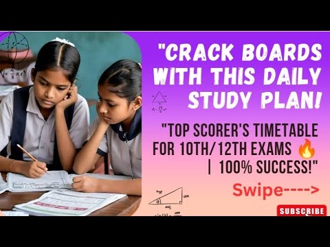 Study Timetable for Success in Exam #scorehigh #topper#95% . - YouTube