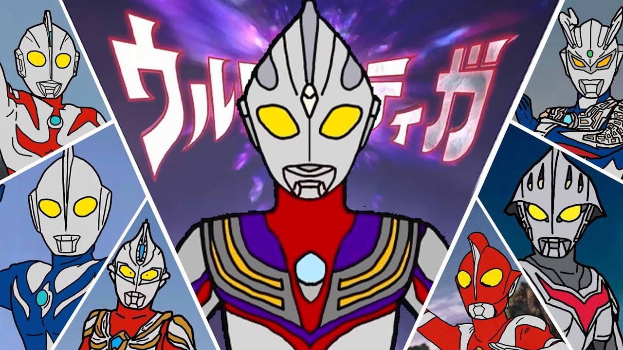 All Heisei Ultraman Transformations | Tiga to Zero Complete Compilation ...