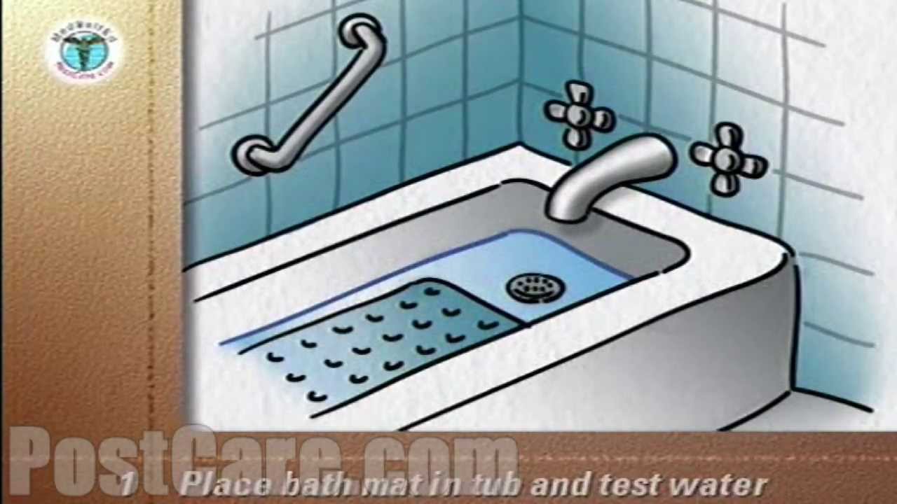 Assist with Tub Bath PostCare Discharge Patient Education Medical Video ...